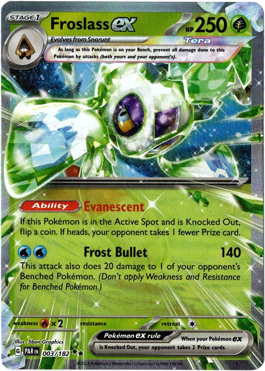 Pokemon Paradox Rift Froslass ex Frosdedje ex 003/182 | Kaufen auf Ricardo