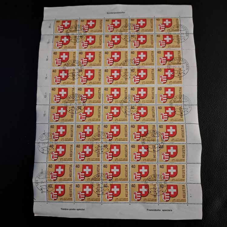 Timbres suisses oblitérés - Bloc 40c - 1955 | Kaufen auf Ricardo