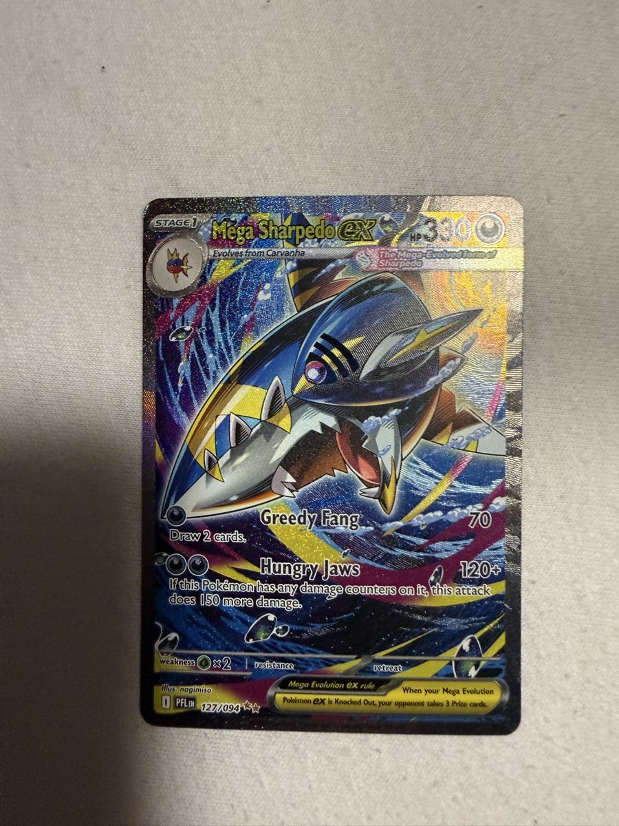 Mega Sharpedo EX Full Art Holo Swiss German Version 122/094 (Neu ...