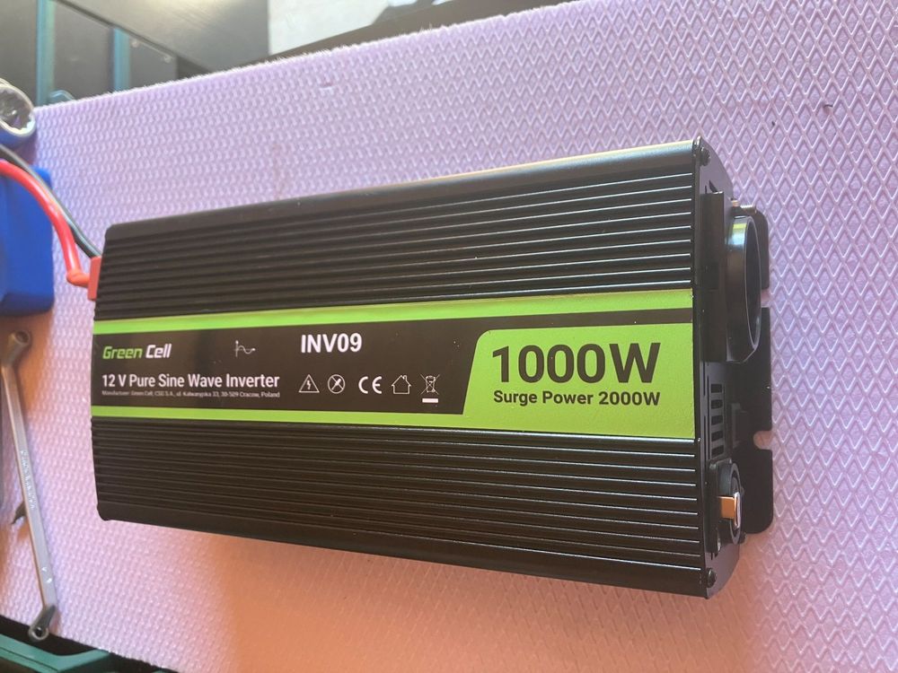 Greencell Wechselrichter INV09 (1000 Watt) reiner Sinus (Gebraucht) in ...