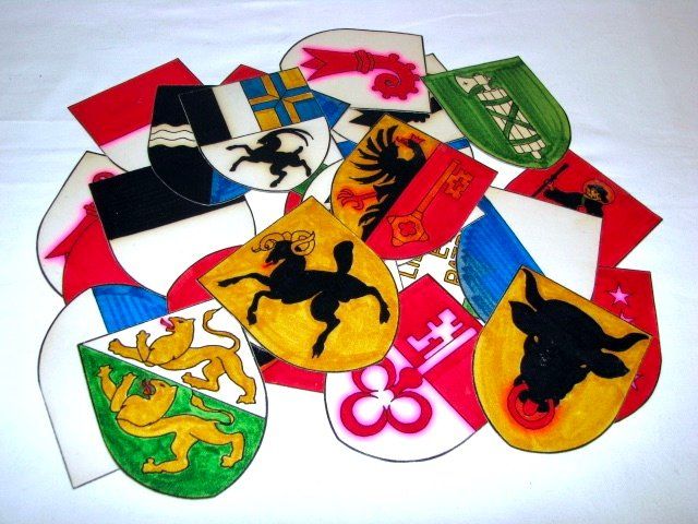 Kantone Schweiz Wappen Bilder Kantonswappen plastifiziert | Kaufen auf Ricardo