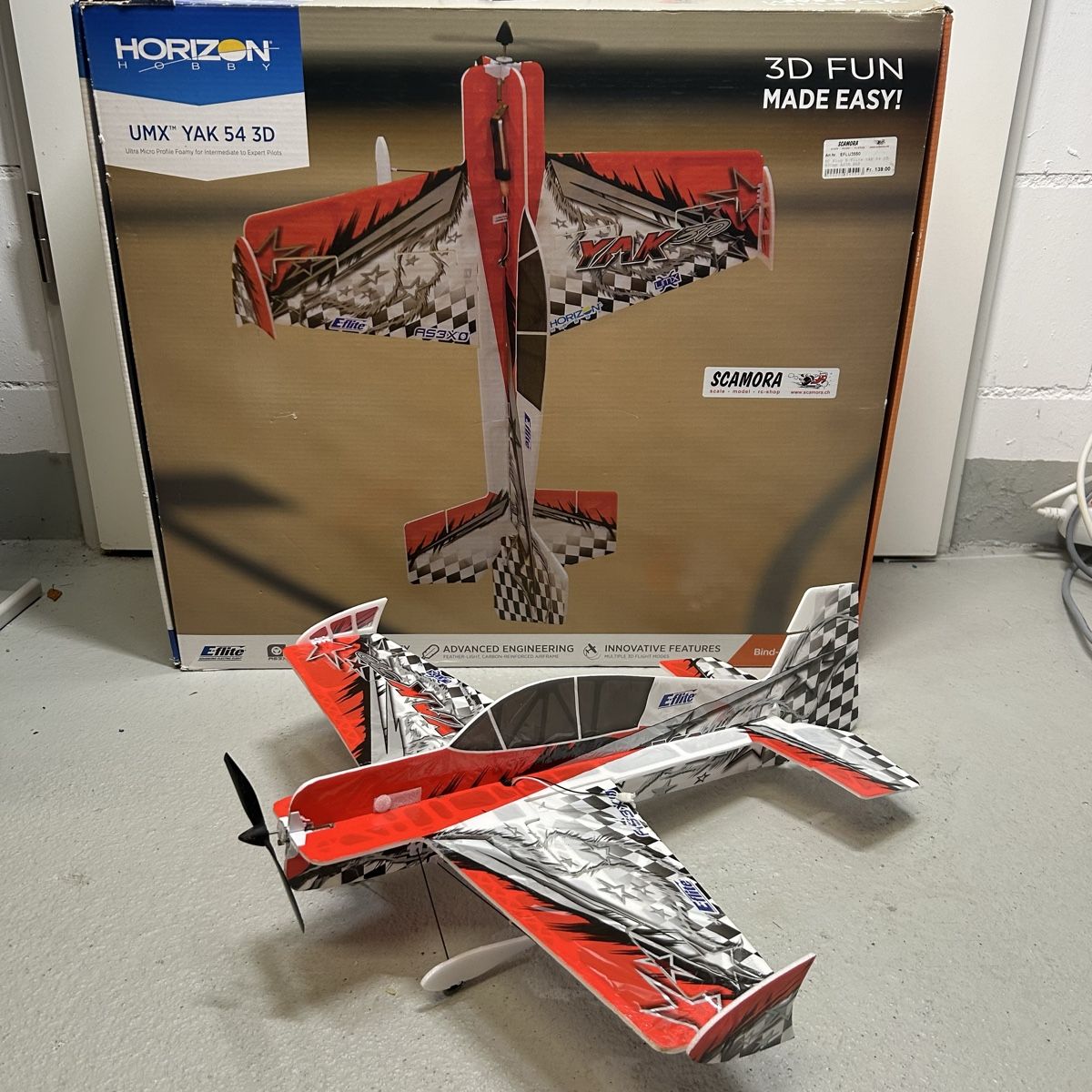 E-flite UMX Yak 54 3D BNF Basic – Ultimativer Micro 3D-Foamy (Gebraucht ...