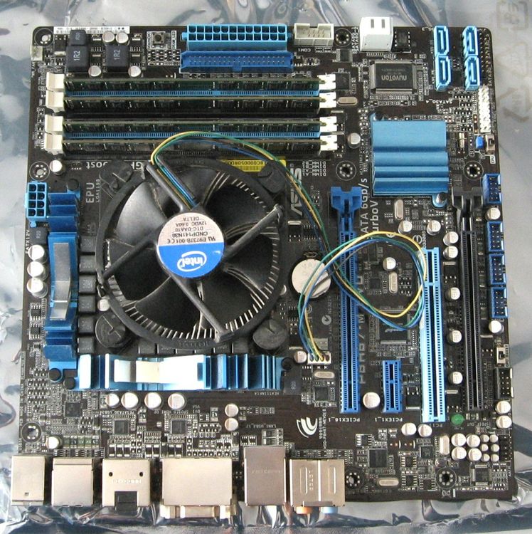 ASUS Mainboard P8H67-M EVO +CPU i5-2500 + 8GB RAM (Gebraucht) in ...
