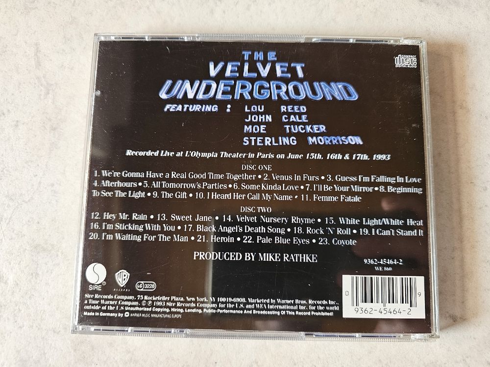 The Velvet Underground - 2 CD's LIVE MCMXCIII (Gebraucht) in Schneisingen für CHF 4.5 – mit ...