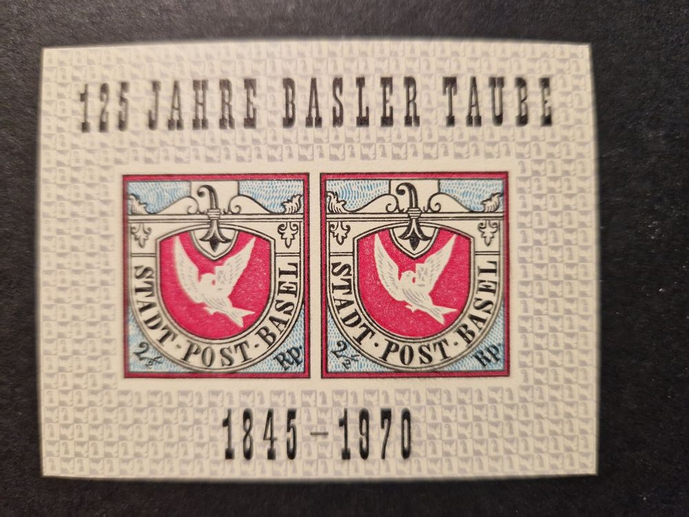 VIGNETTE 125 JAHRE BASLER TAUBE 1970 ** (Gebraucht) in Büetigen für CHF 1 – mit Lieferung auf ...