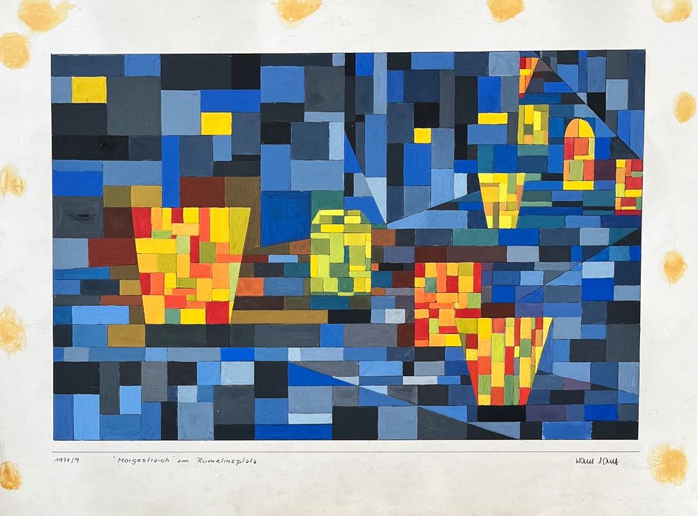 70.er Jahre Konkrete Mischtechnik Unlesenlig Signiert (Gebraucht) in Hochdorf für CHF 5 – mit ...