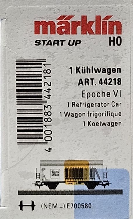 Märklin 44218: Start up - Kühlwagen Privatwagen Ritter Sport (Neu und ...