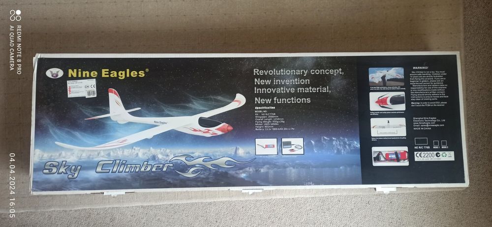 Motorsegler Nine Eagles 'Sky Climber' 2000mm, ARF | Kaufen auf Ricardo
