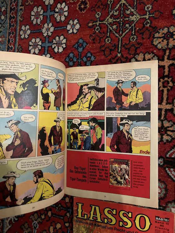 6 alte Lasso Comics Western Bastei Raritäten Kult (Gebraucht) in ...
