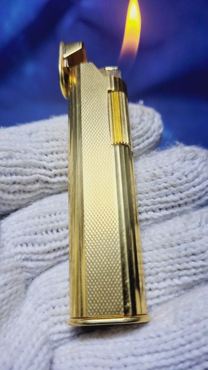 Dunhill Feuerzeug Modell Dress 1960-70 & 1 Dunhill Parfüm (Gebraucht ...