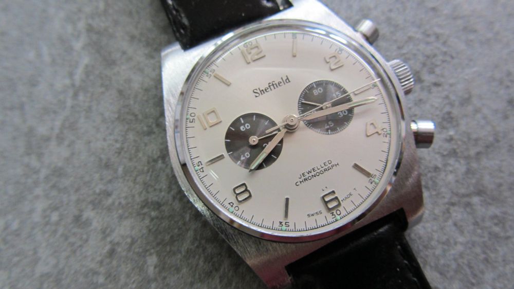 NOS SHEFFIELD L1 Vintage Chronograph 60/70erj. | Kaufen auf Ricardo