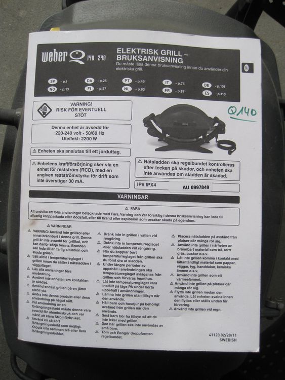 Weber Elektrogrill Q 140 | Kaufen auf Ricardo