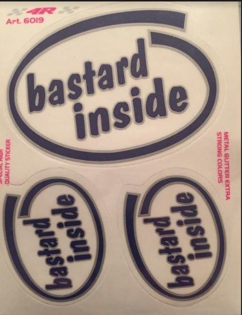 Bastard Inside Aufkleber Sticker 3teilig (Art. 6019) (Neu und ...
