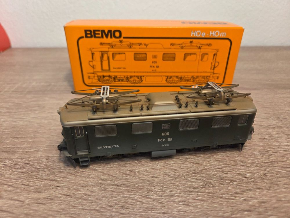 Bemo 1250/5 E-Lok Silvretta RhB H0m (D'occasion) à St-Aubin-Sauges pour ...
