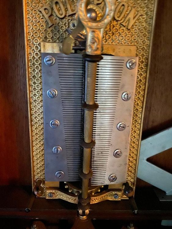 Polyphon Antiker Musikautomat mit Metall-Loch-Platten (Gebraucht) in ...