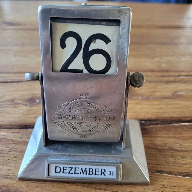 Antiker Metall-Kalender Polak & Schwarz 1889-1939 (Gebraucht) in ...