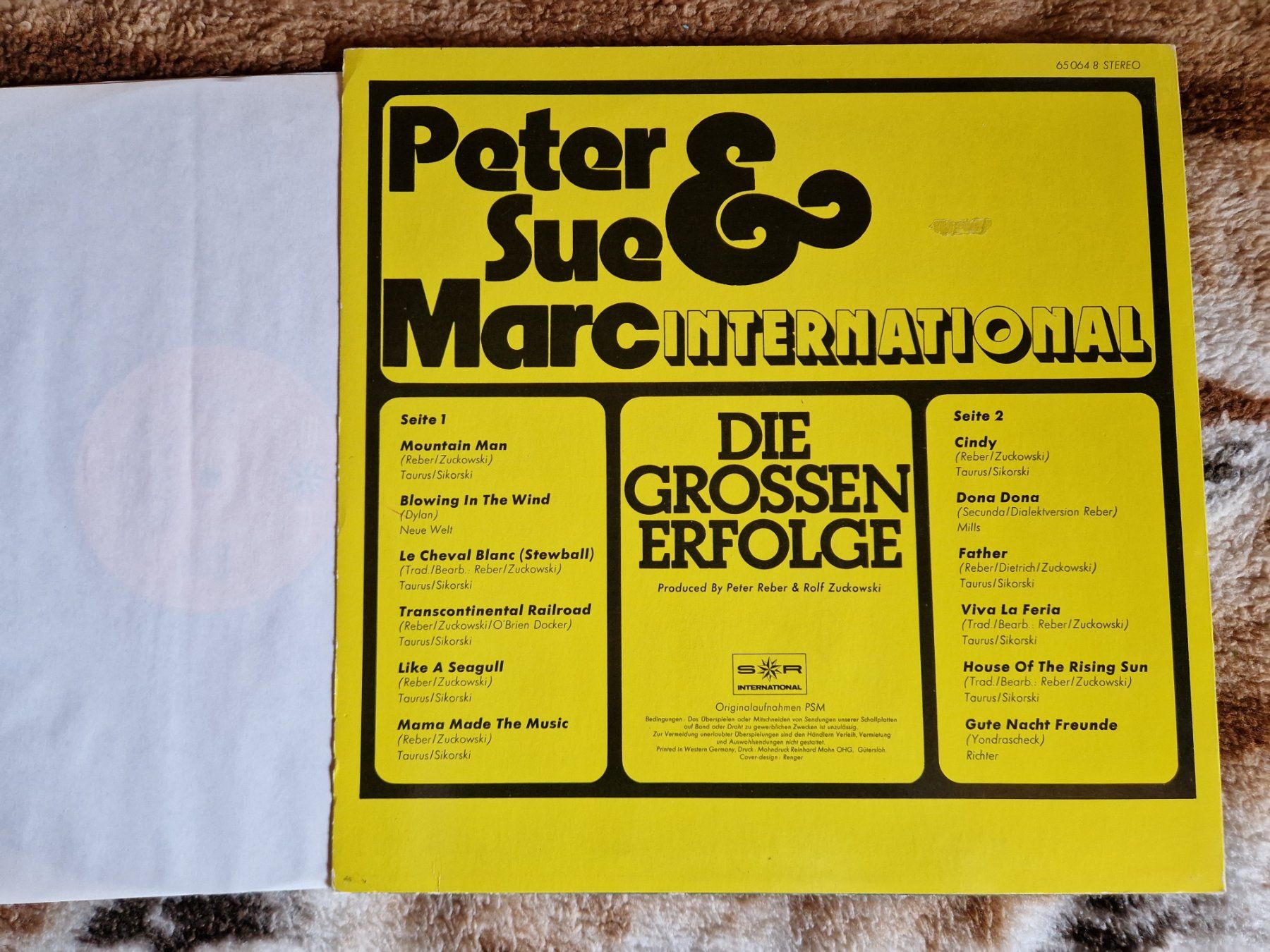 LP Peter Sue & Marc International: Die grossen Erfolge (Gebraucht) in ...
