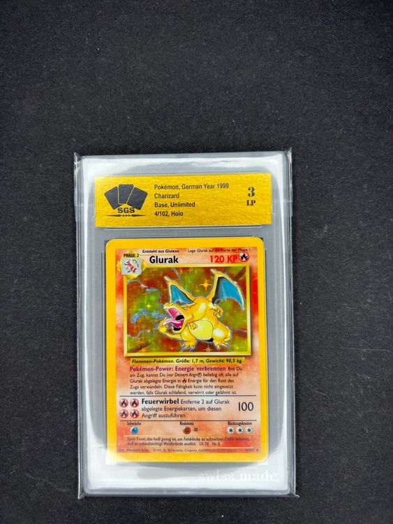 Glurak/Charizard | SGS 3 | 1999 Base Set | German (Gebraucht) in für ...