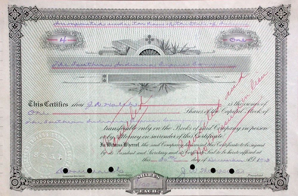 Southern Indiana Express Company - 1903 (Gebraucht) in Solothurn für ...