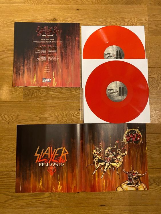 SLAYER - Hell Awaits Tour 2LP (Neu (gemäss Beschreibung)) in Egg b ...