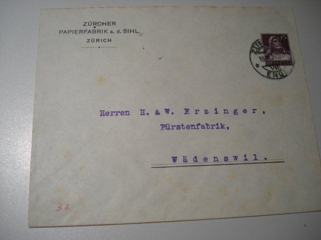 Privatganzsache 1920, Zürcher Papierfabrik an der Sihl | Kaufen auf Ricardo