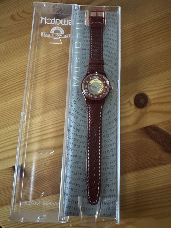 Swatch Musical watch Brown Piano SLF100 released in 1994 (Gebraucht) in ...