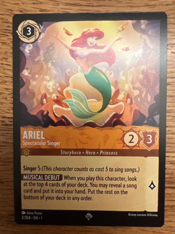 Ariel - Spectacular Singer - Super Rare - 2/204 | Kaufen auf Ricardo