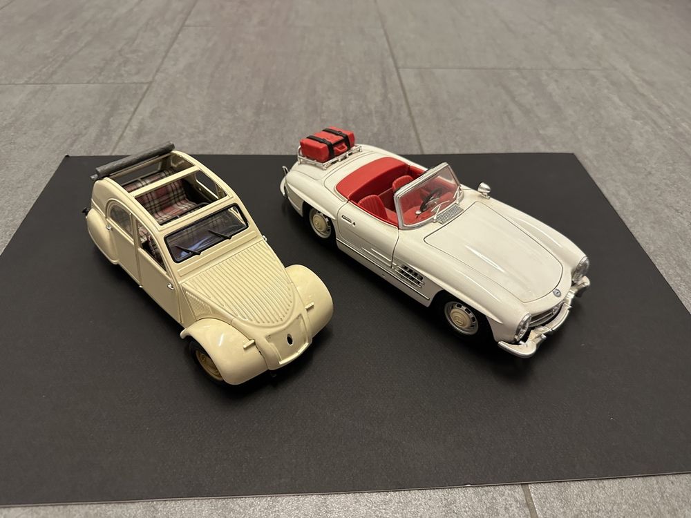 Mercedes 300 SL & Citroen 2CV, Modellautos Burago und Maisto (Gebraucht ...