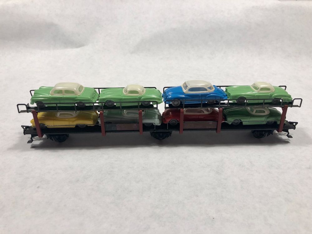 FLEISCHMANN 1471 Auto-Transportwagen DB, H0, inkl. 8 PKW. | Kaufen auf Ricardo