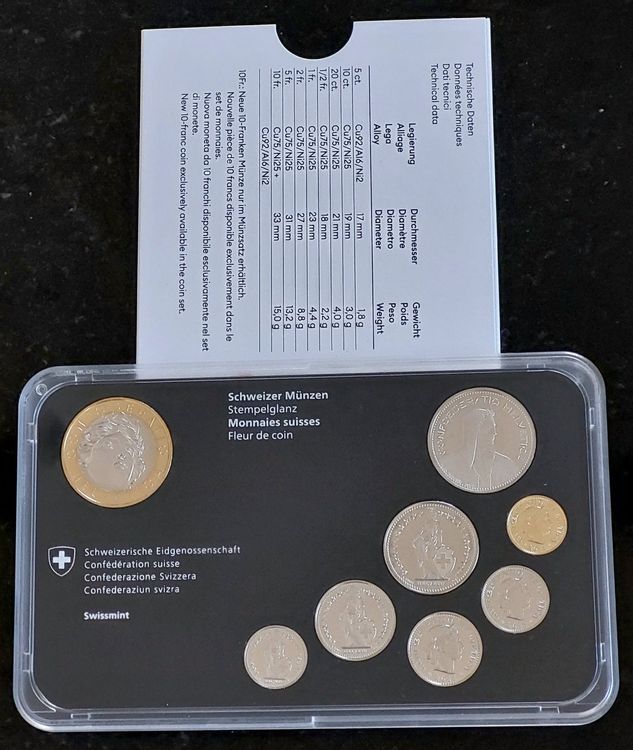 CH - Münzsatz 2025 stgl Helvetia (Neu und originalverpackt) in Arch für CHF 65 – mit Lieferung ...
