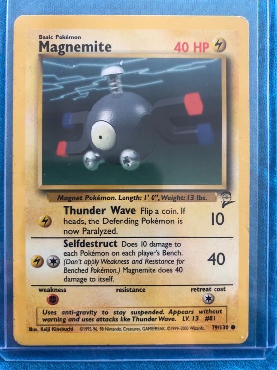 Pokemon - Magnemite (79/130) Base Set 2 English - MP - (Gebraucht) in ...