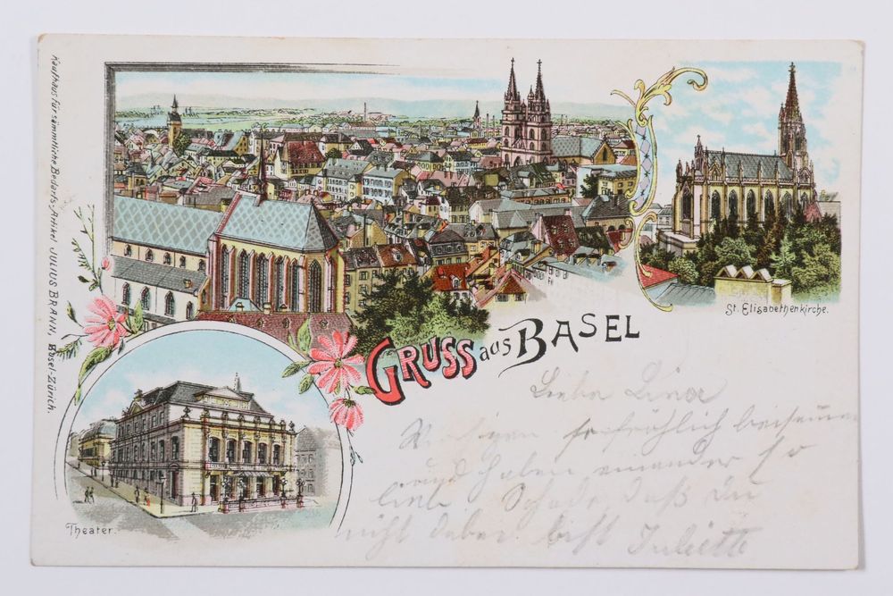 Litho - Gruss aus Basel (Gebraucht) in Hettlingen für CHF 4 – mit Lieferung auf Ricardo kaufen