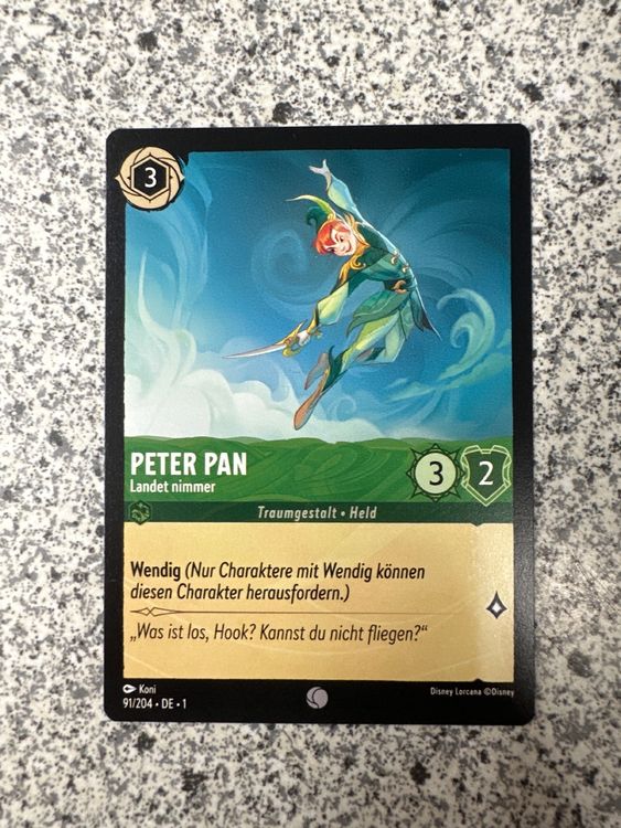 Disney Lorcana Peter Pan 91/204 Common (Neu (gemäss Beschreibung)) in ...