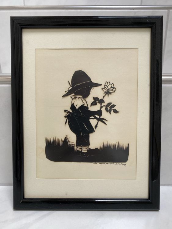 Original Scherenschnitt, signiert, 1954. (Gebraucht) in Biberist für CHF 30 – mit Lieferung auf ...