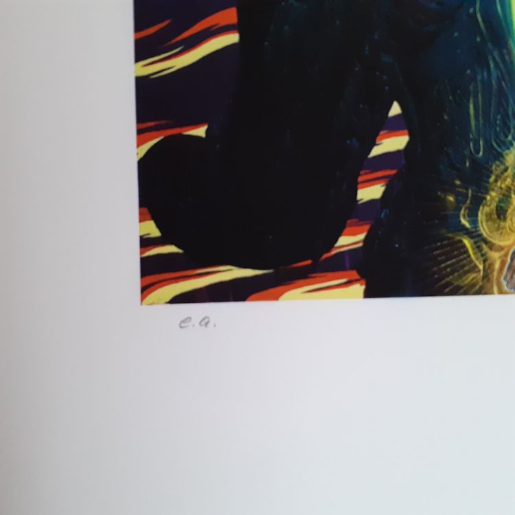 Ernst Fuchs: Jesus in den Schwingen des Cherubs handsig/E.A. (Neu ...