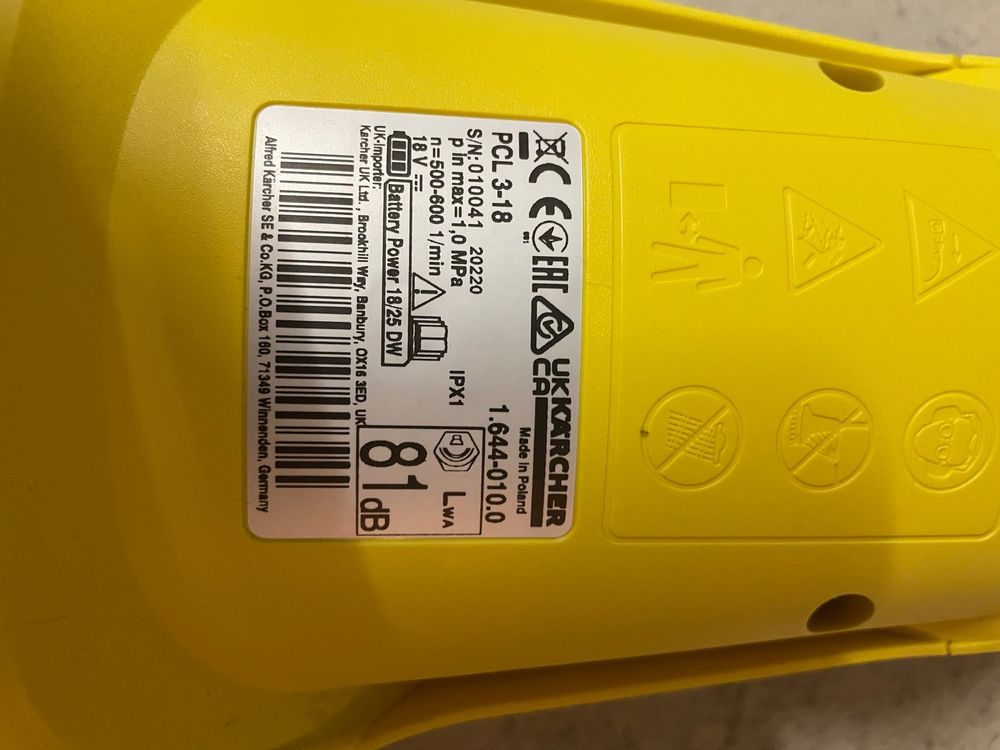 Kärcher PCL 3-18 Terrassenreiniger mit Akku (Neu (gemäss Beschreibung)) in Bichelsee für CHF 159 ...