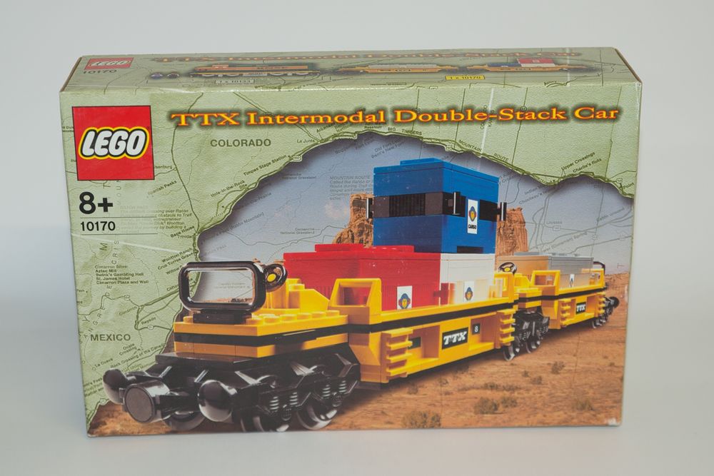 Lego Eisenbahn, TTX Intermodal Double-Stack Car, Nr. 10170 (Neu und ...