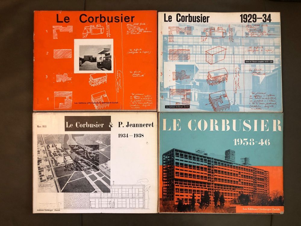 Le Corbusier 4 Bücher Sammlung, 1910 - 1929, - 34, -38, -46 (Gebraucht ...