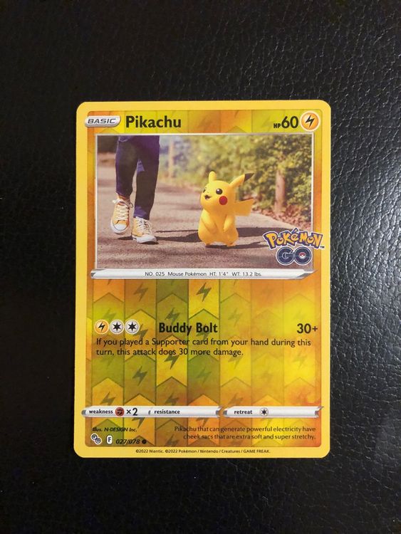 Pokemon GO Pikachu reverse 27/78 Ab 1 | Kaufen auf Ricardo