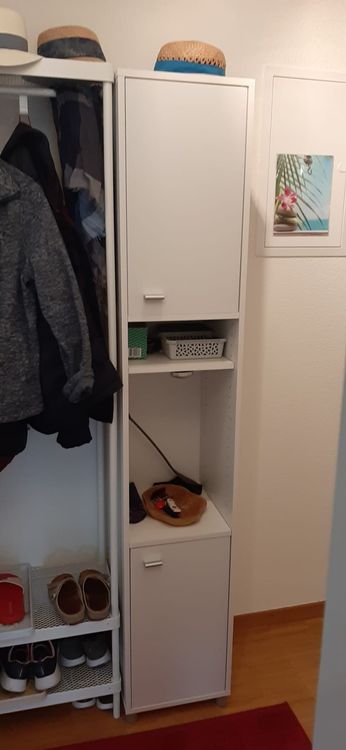Kompl. Garderobe weiss inkl. Schuhkasten | Kaufen auf Ricardo