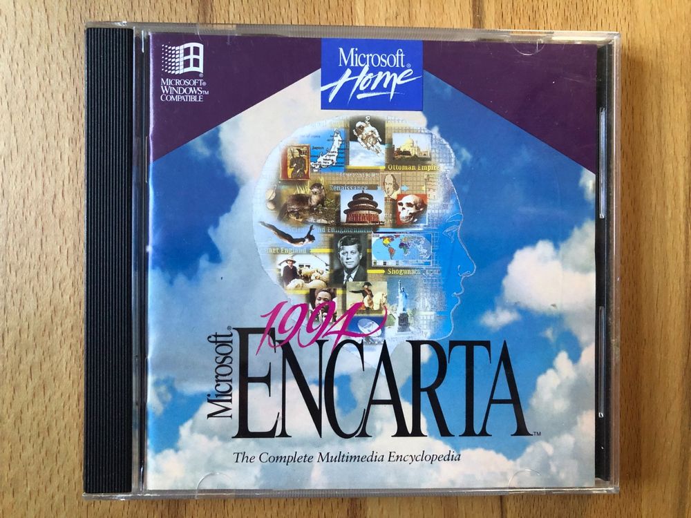Microsoft Home Encarta Complete Encyclopedia CD-ROM von 1994 (Gebraucht ...
