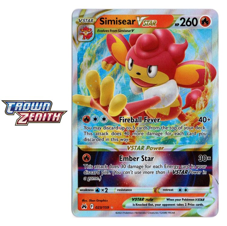 Crown Zenith Simisear VSTAR 023/159 EN (Neu (gemäss Beschreibung)) in ...