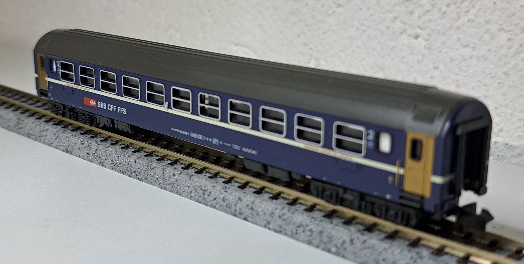 SBB CFF Liegewagen Blau 2 Klasse Trix 024-0 Spur N ohne OVP (Gebraucht ...