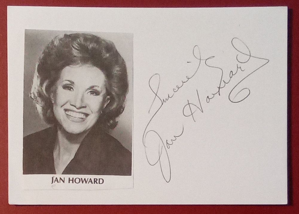 Jan Howard 1929-2020 Autogramm signiert Karte 10x15cm | Kaufen auf Ricardo