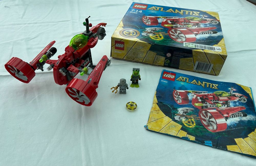 Lego Atlantis Set 8060, Typhoon Turbo U-Boot - 100% Komplett (Gebraucht ...
