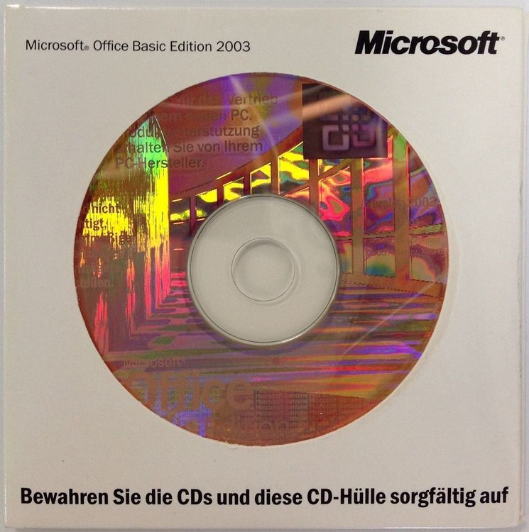 Microsoft Office Basic Edition 2003 OEM De CD PC (Gebraucht) in Reinach ...