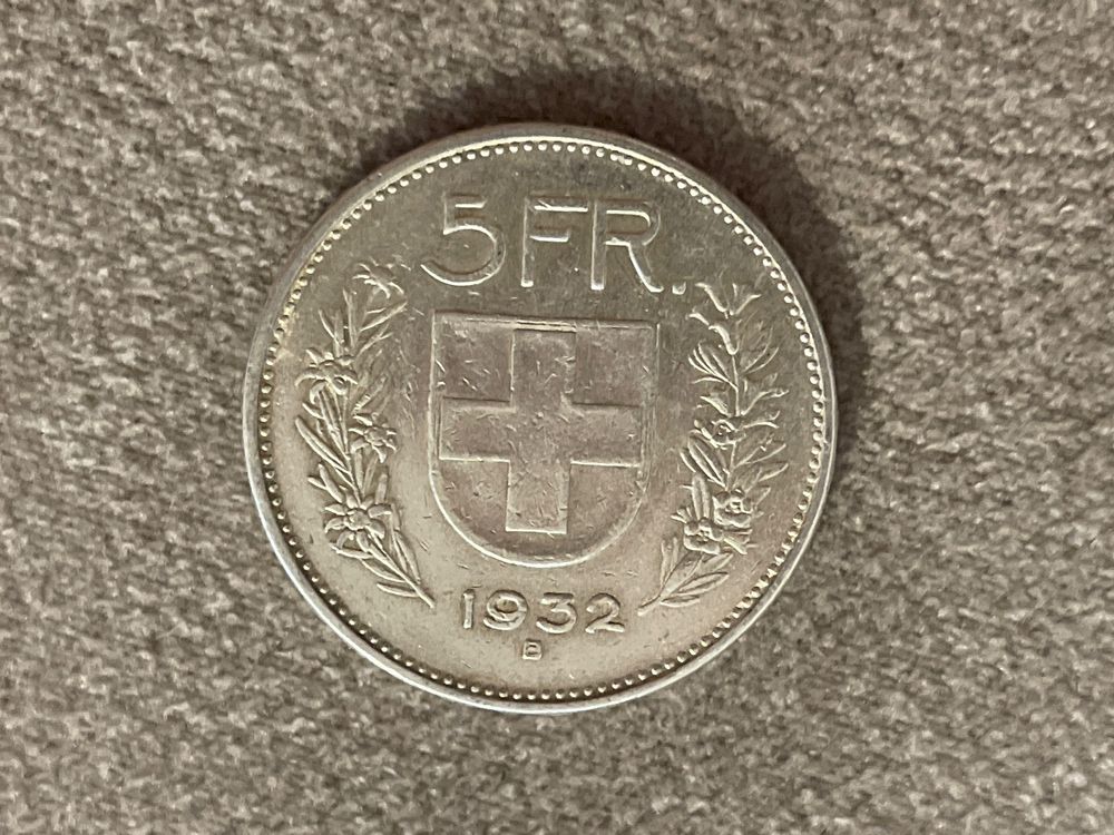 5 FRANKEN 1932 SILBERMÜNZE | Kaufen auf Ricardo