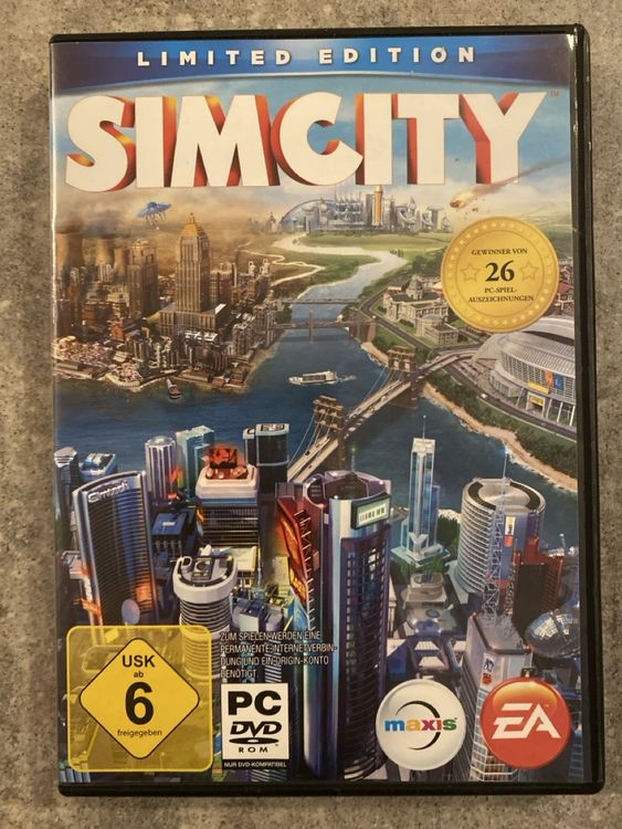SIMCITY Limited Edition PC-Spiel DVD ROM (Neu (gemäss Beschreibung)) in ...