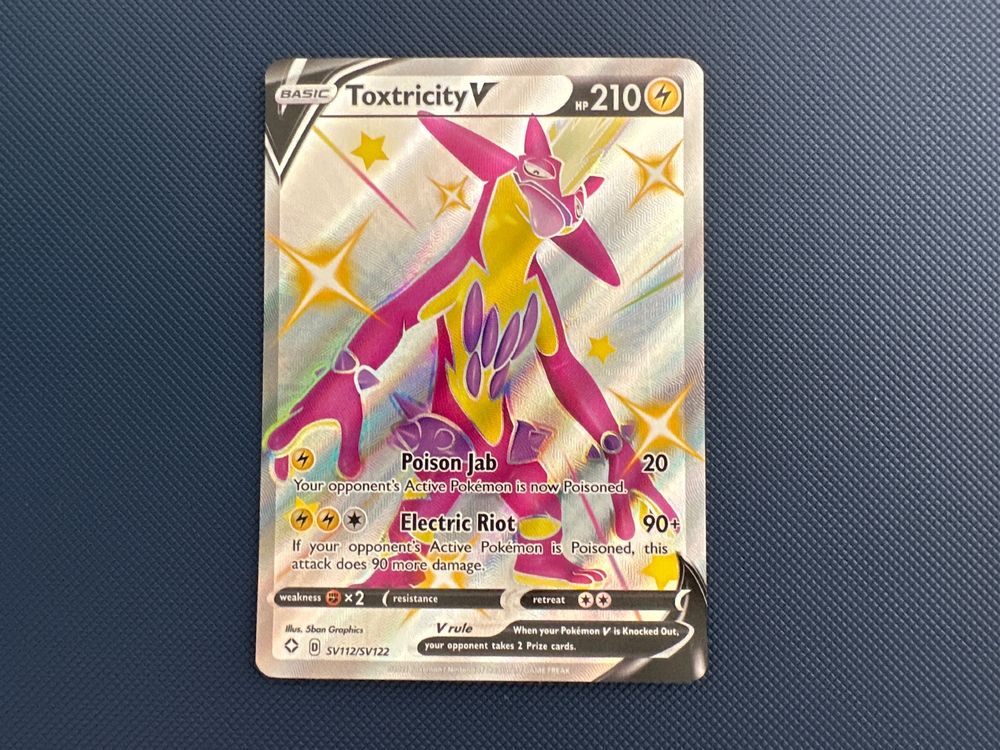 Pokemon Toxtricity V Shiny Shining Fates mega Fullart Rare (Gebraucht ...