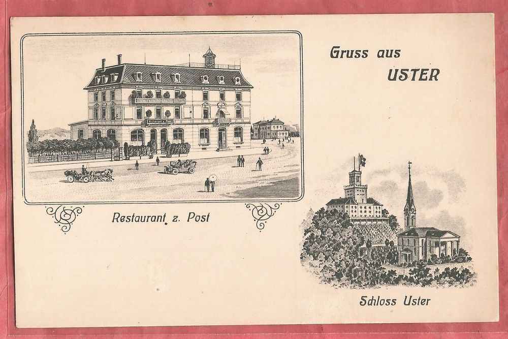 Uster - Restaurant zur Post - ca. 1910 | Kaufen auf Ricardo